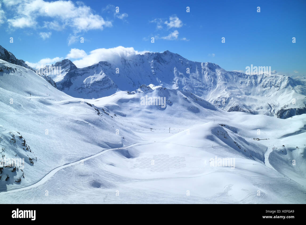 Rugged mountain piste hi-res stock photography and images - Alamy