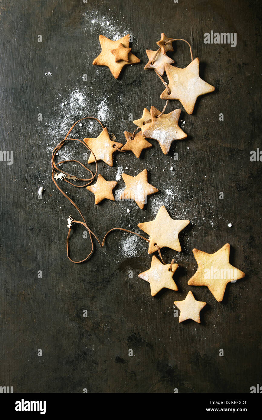 Christmas star shape sugar cookies Stock Photo - Alamy
