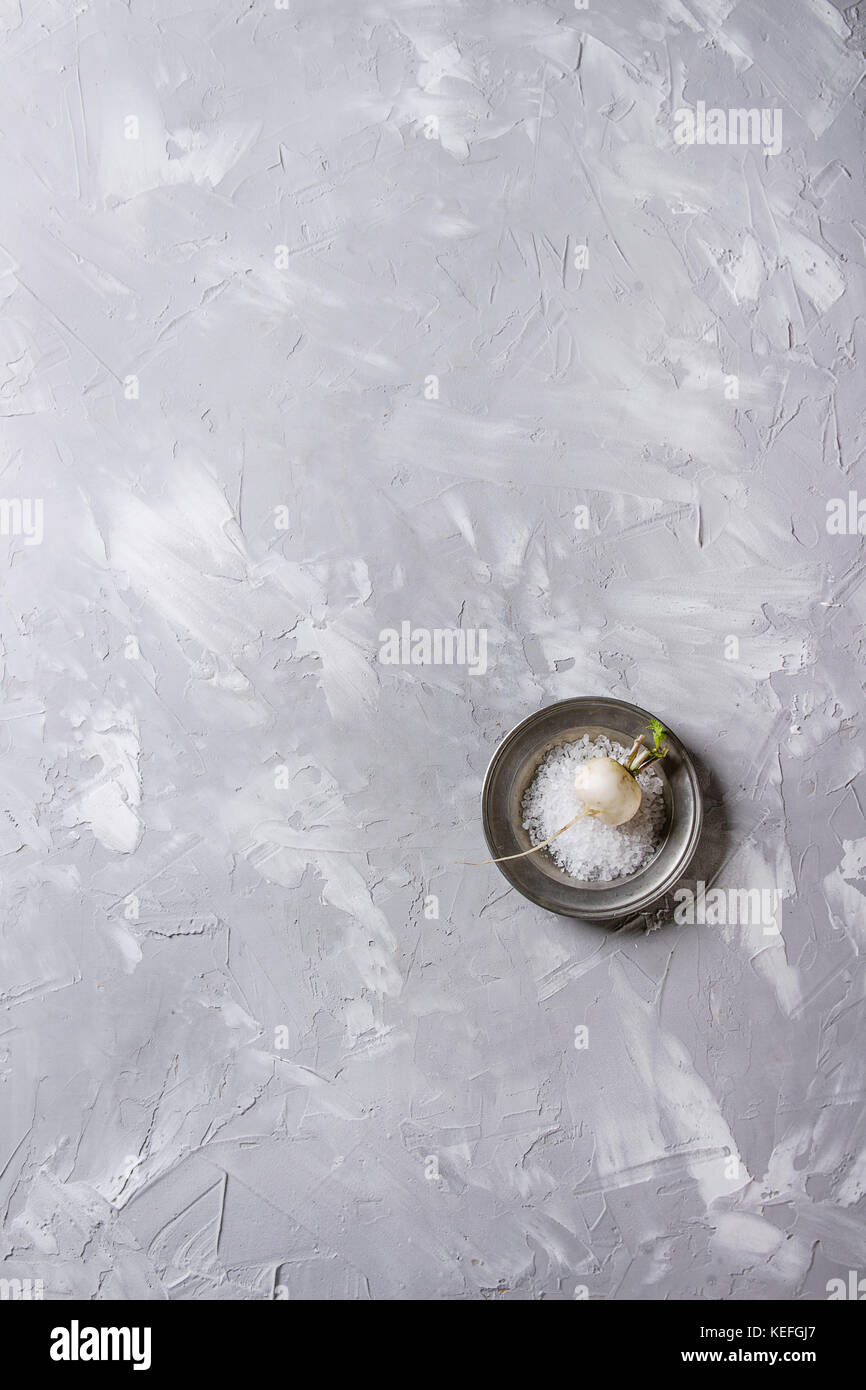 White radish with salt Stock Photo - Alamy