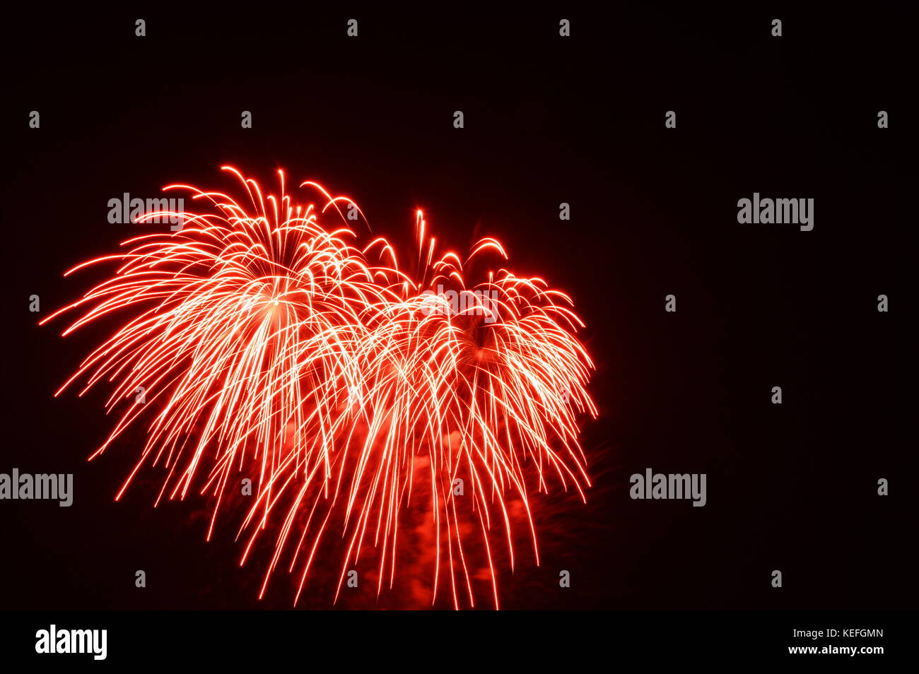 celebrate fireworks explosive on sky in night Stock Photo - Alamy