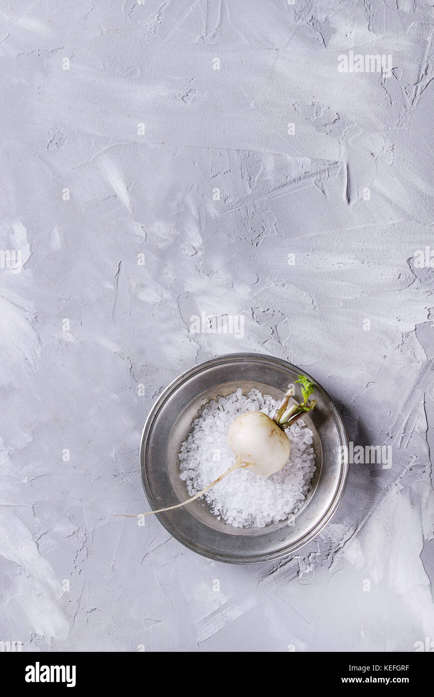 White radish with salt Stock Photo - Alamy
