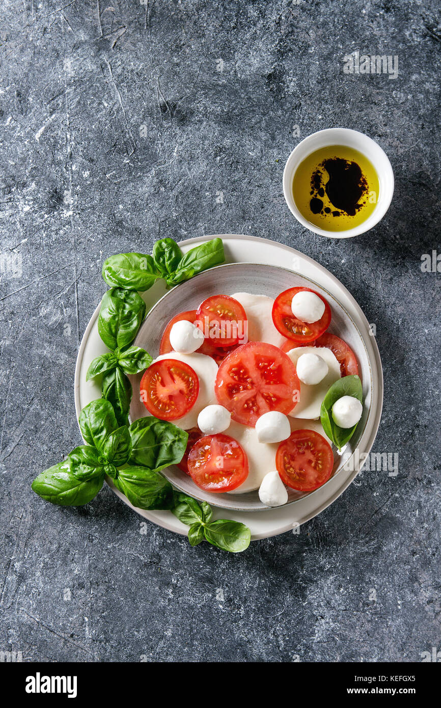 Italian caprese salad Stock Photo - Alamy