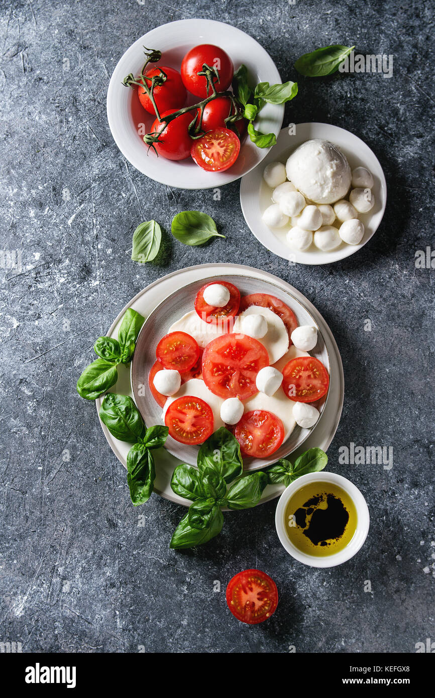 Italian caprese salad Stock Photo - Alamy