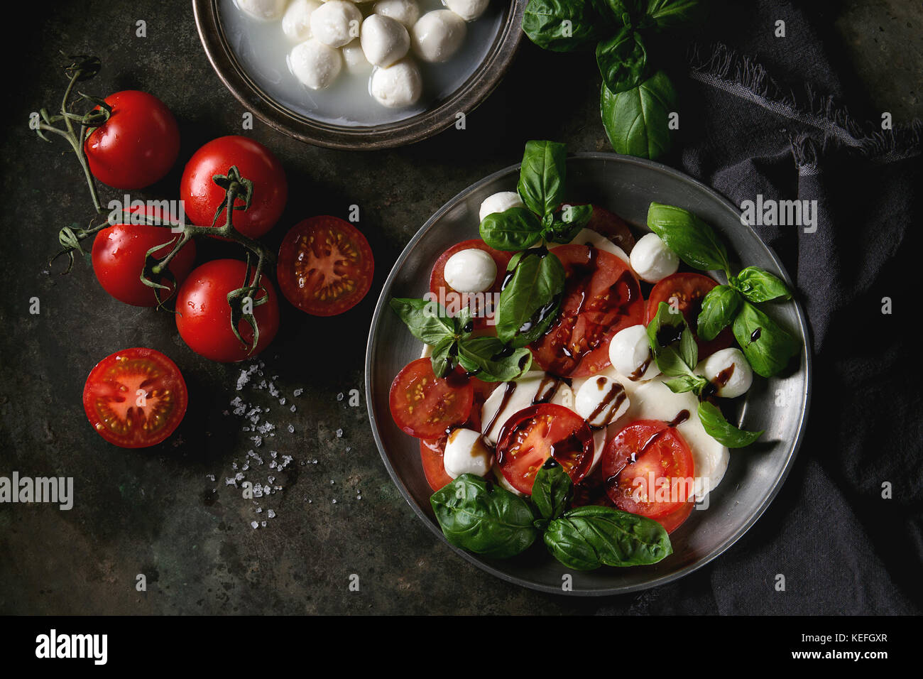Italian caprese salad Stock Photo - Alamy
