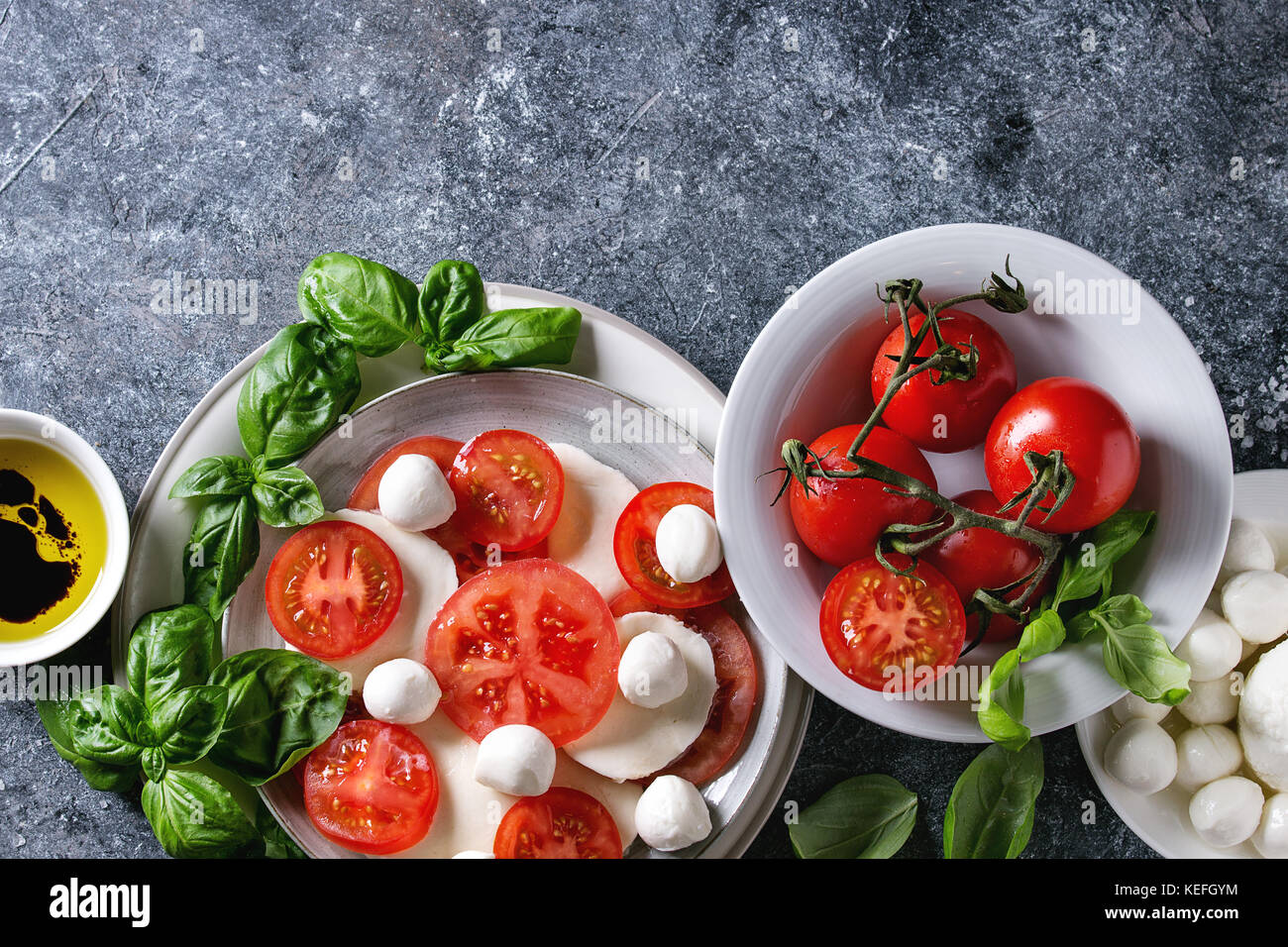 Italian caprese salad Stock Photo - Alamy