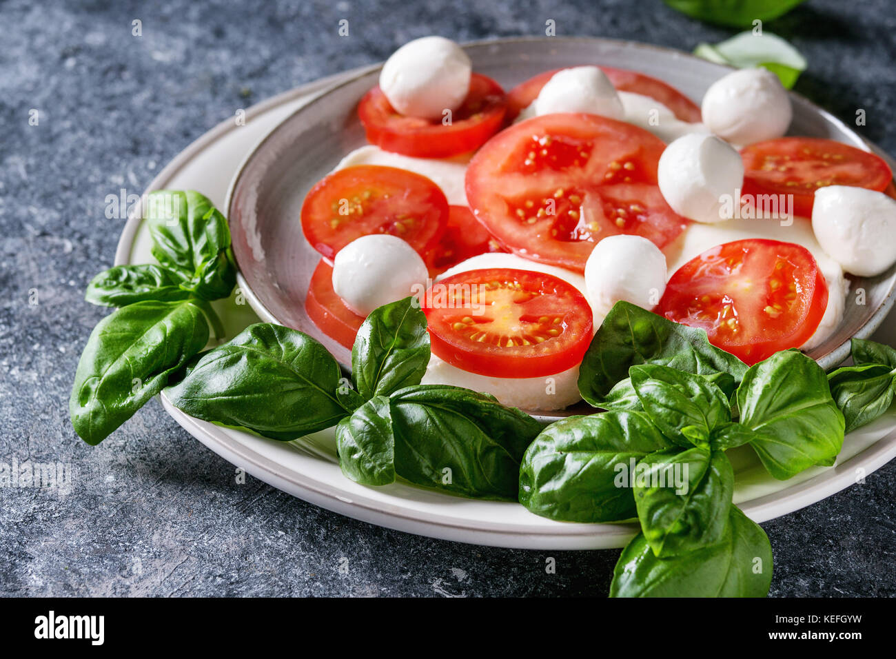 Italian caprese salad Stock Photo - Alamy