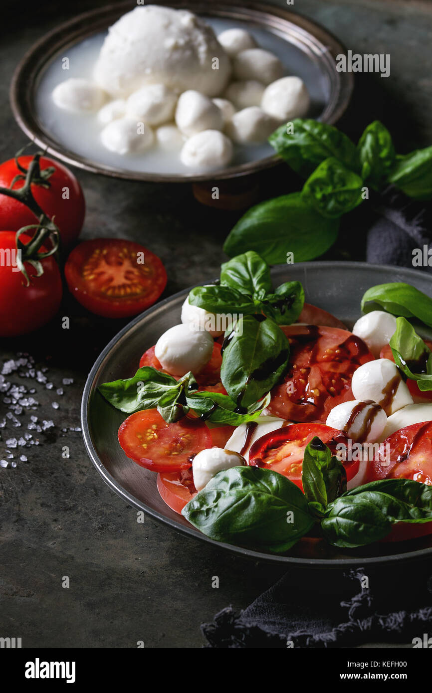 Italian caprese salad Stock Photo - Alamy