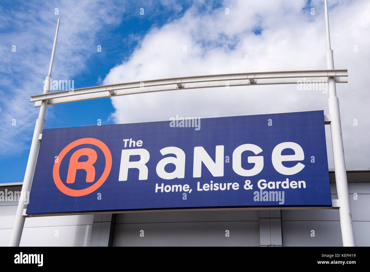 The Range logo, England, UK Stock Photo - Alamy