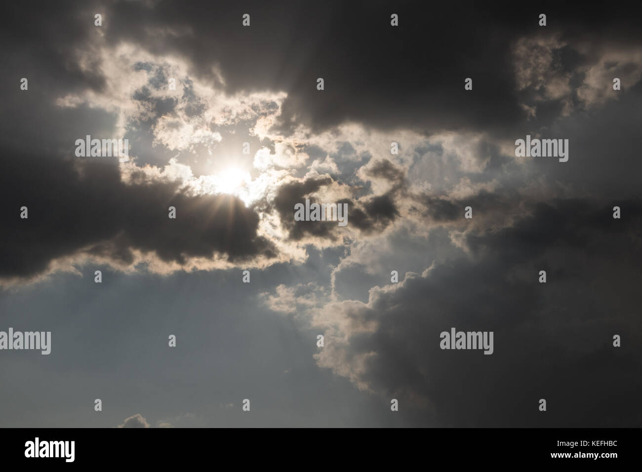 Dramatic sky with heavy clouds Stock Photo - Alamy