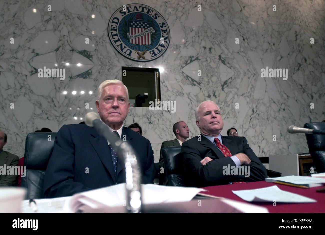 United States Senators Ernest Hollings (Democrat of South Carolina ...