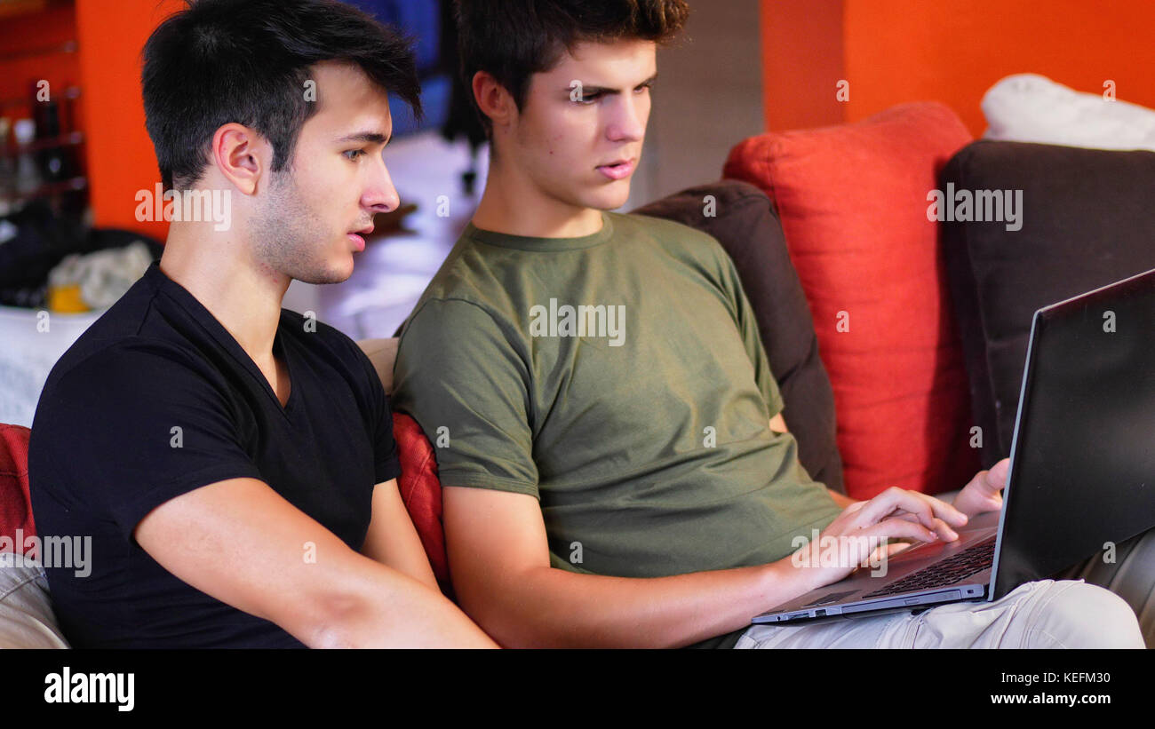 Two teenagers classmates working together hi-res stock photography and ...