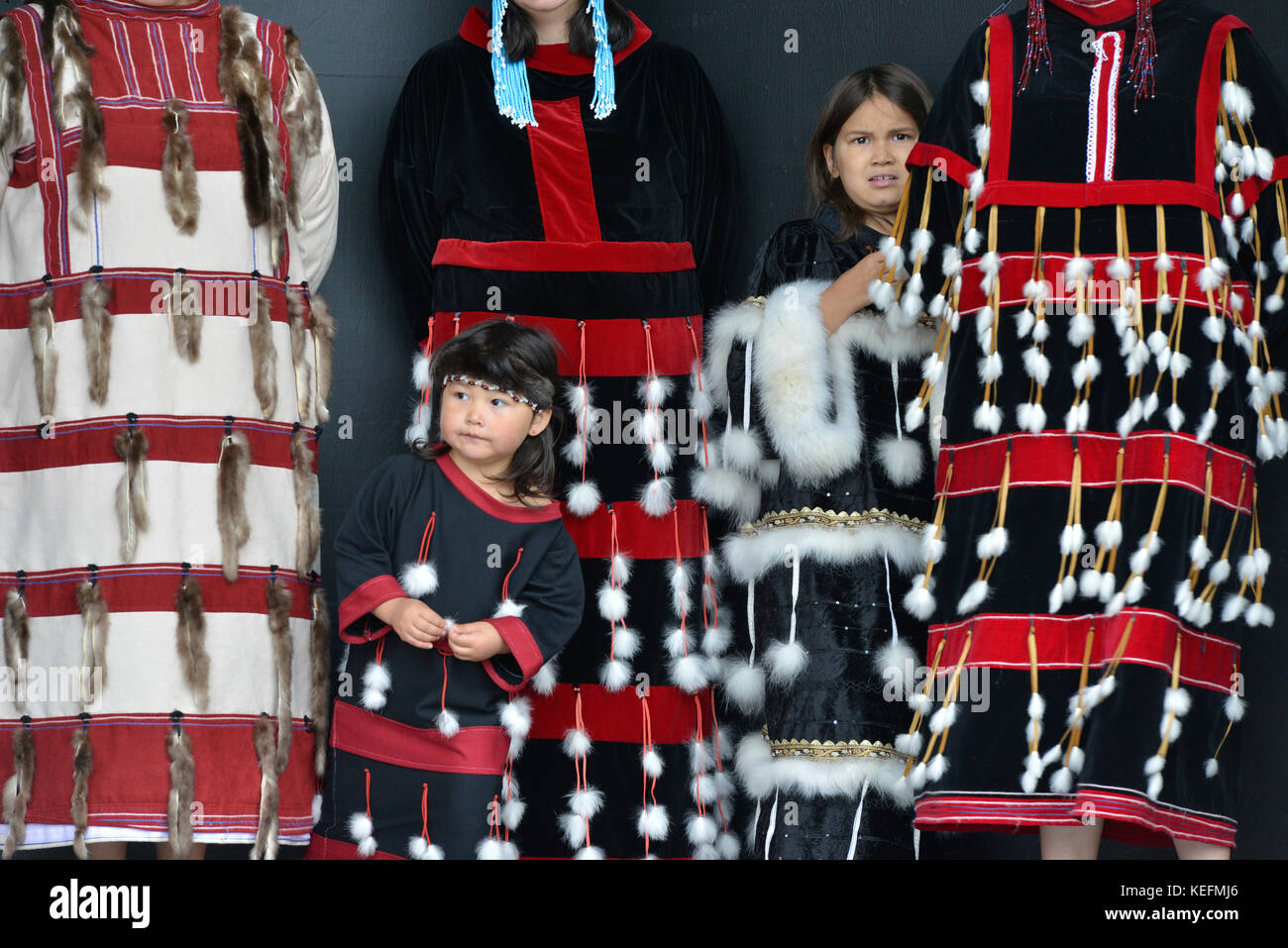 Alaska Native American Dancers, Palmer, Alaska, USA Stock Photo - Alamy