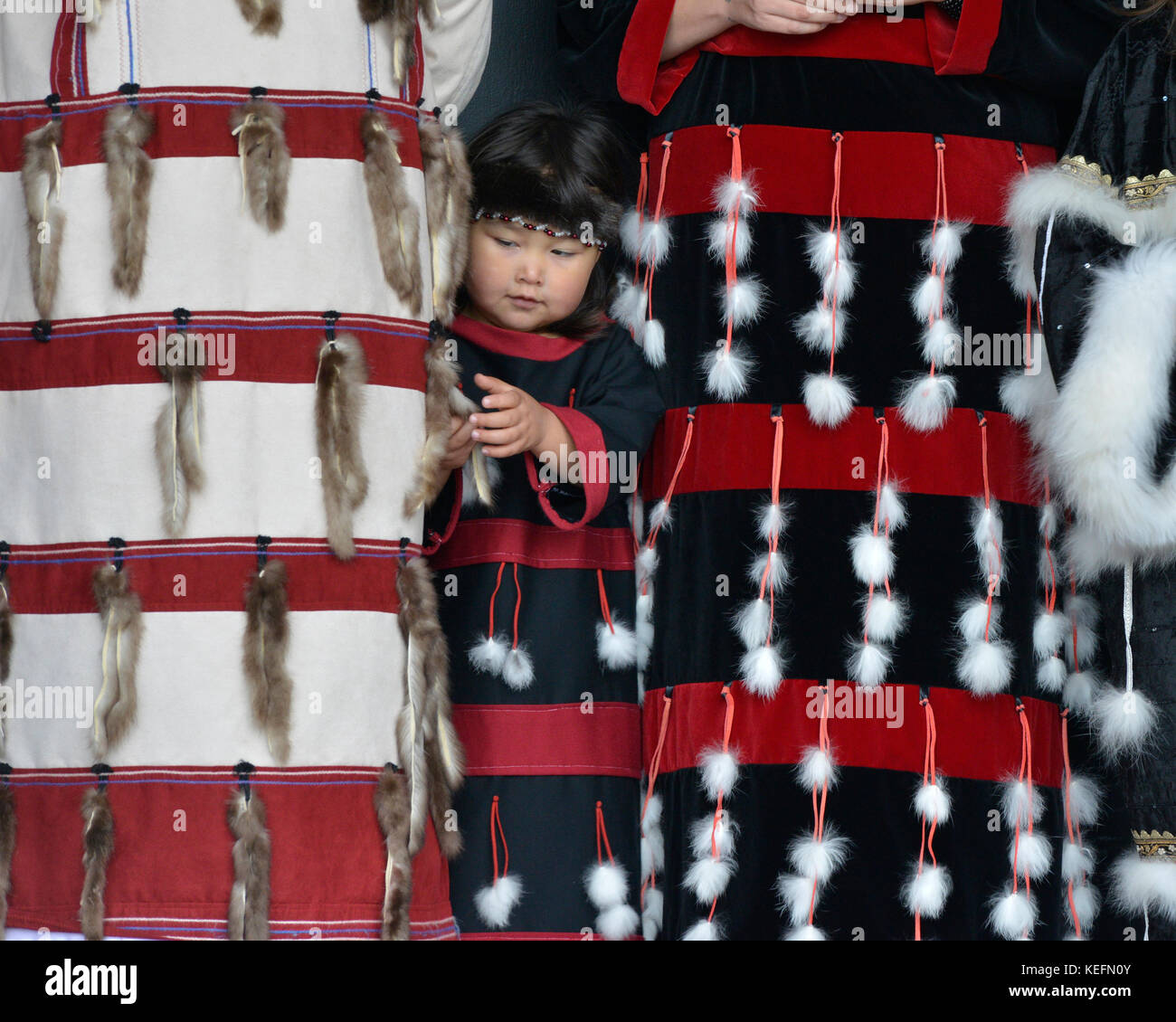 Alaska Native American Dancers, Palmer, Alaska, USA Stock Photo - Alamy