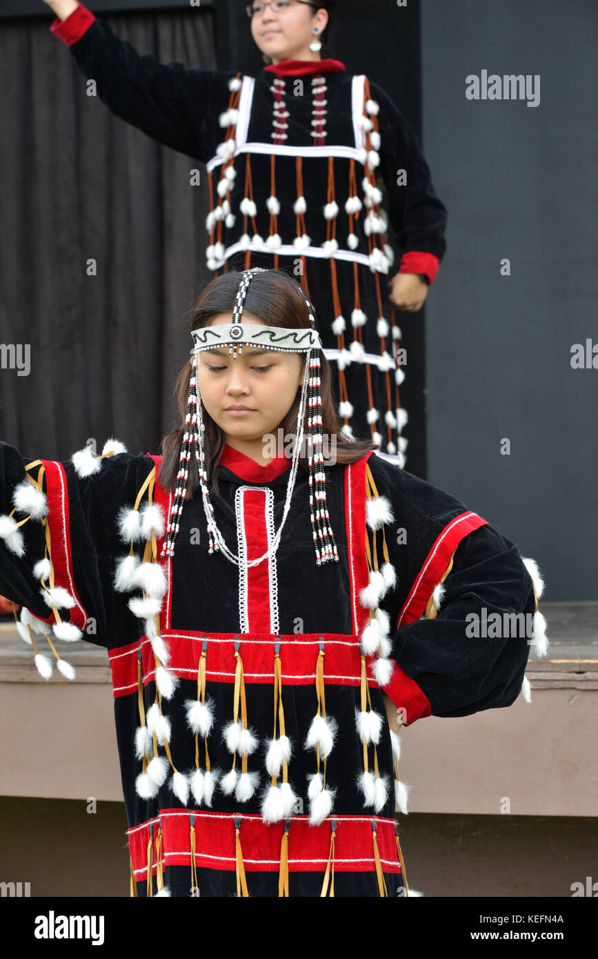 Alaska Native American Dancers, Palmer, Alaska, USA Stock Photo - Alamy