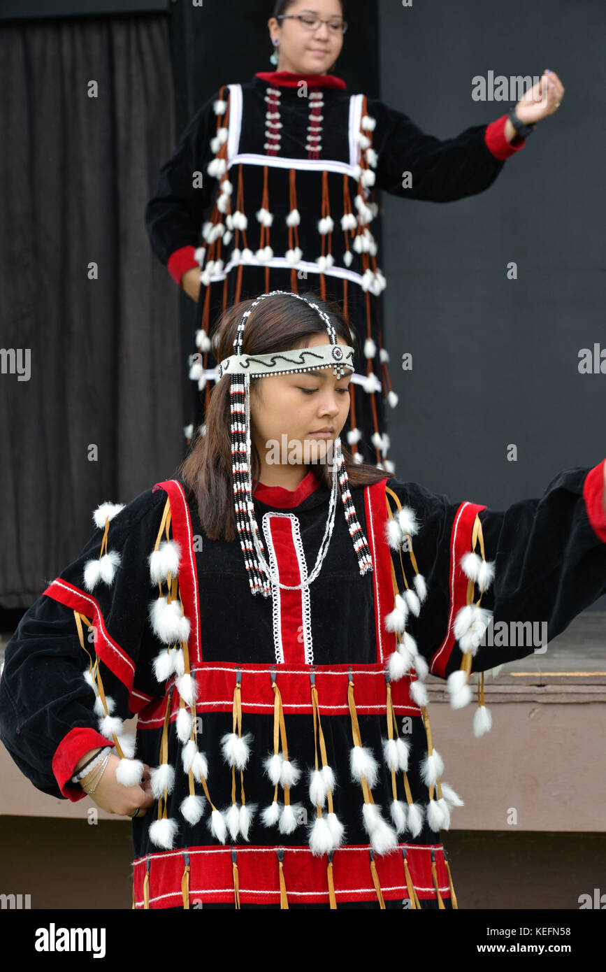 Alaska Native American Dancers, Palmer, Alaska, USA Stock Photo - Alamy