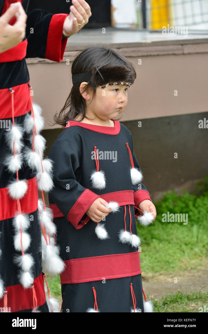 Alaska Native American Dancers, Palmer, Alaska, USA Stock Photo - Alamy