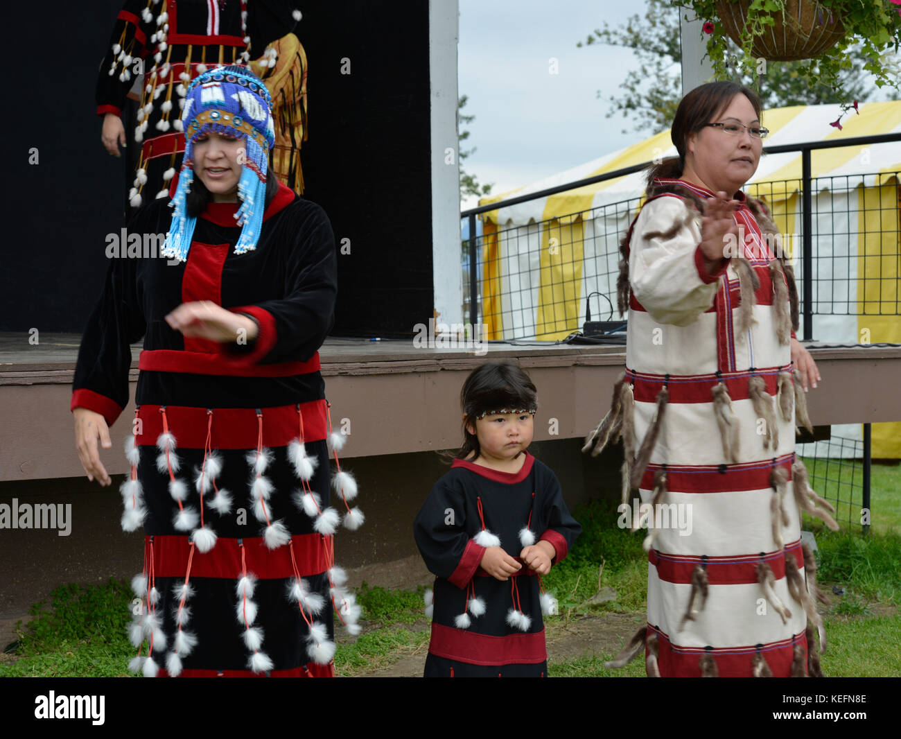 Alaska Native American Dancers, Palmer, Alaska, USA Stock Photo - Alamy