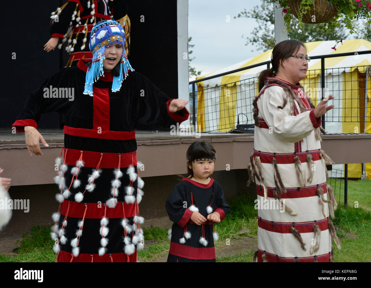 Alaska Native American Dancers, Palmer, Alaska, USA Stock Photo - Alamy