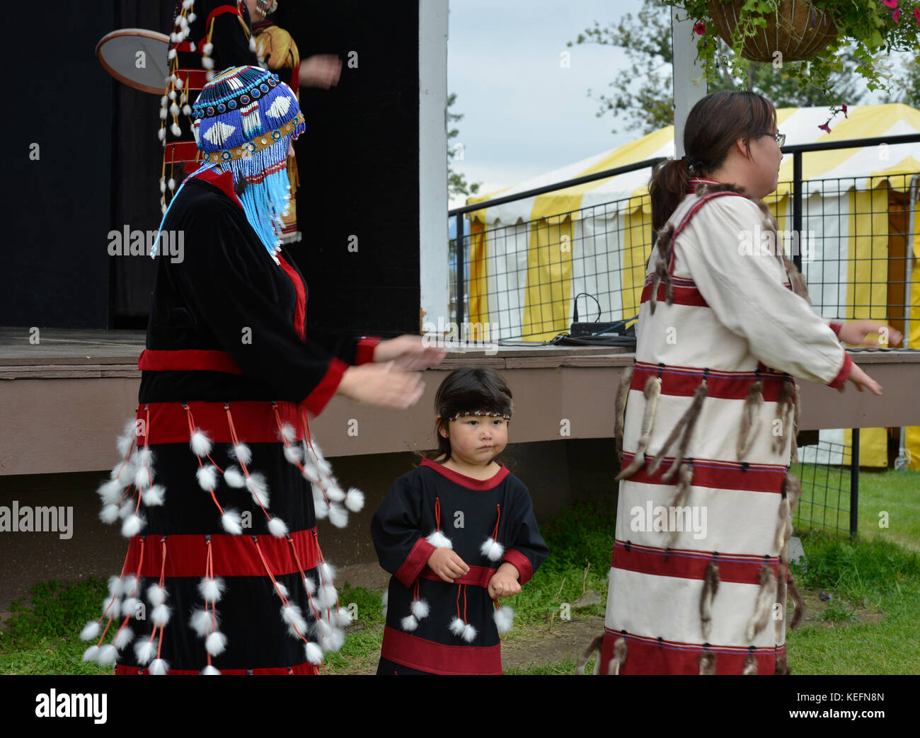 Alaska Native American Dancers, Palmer, Alaska, USA Stock Photo - Alamy