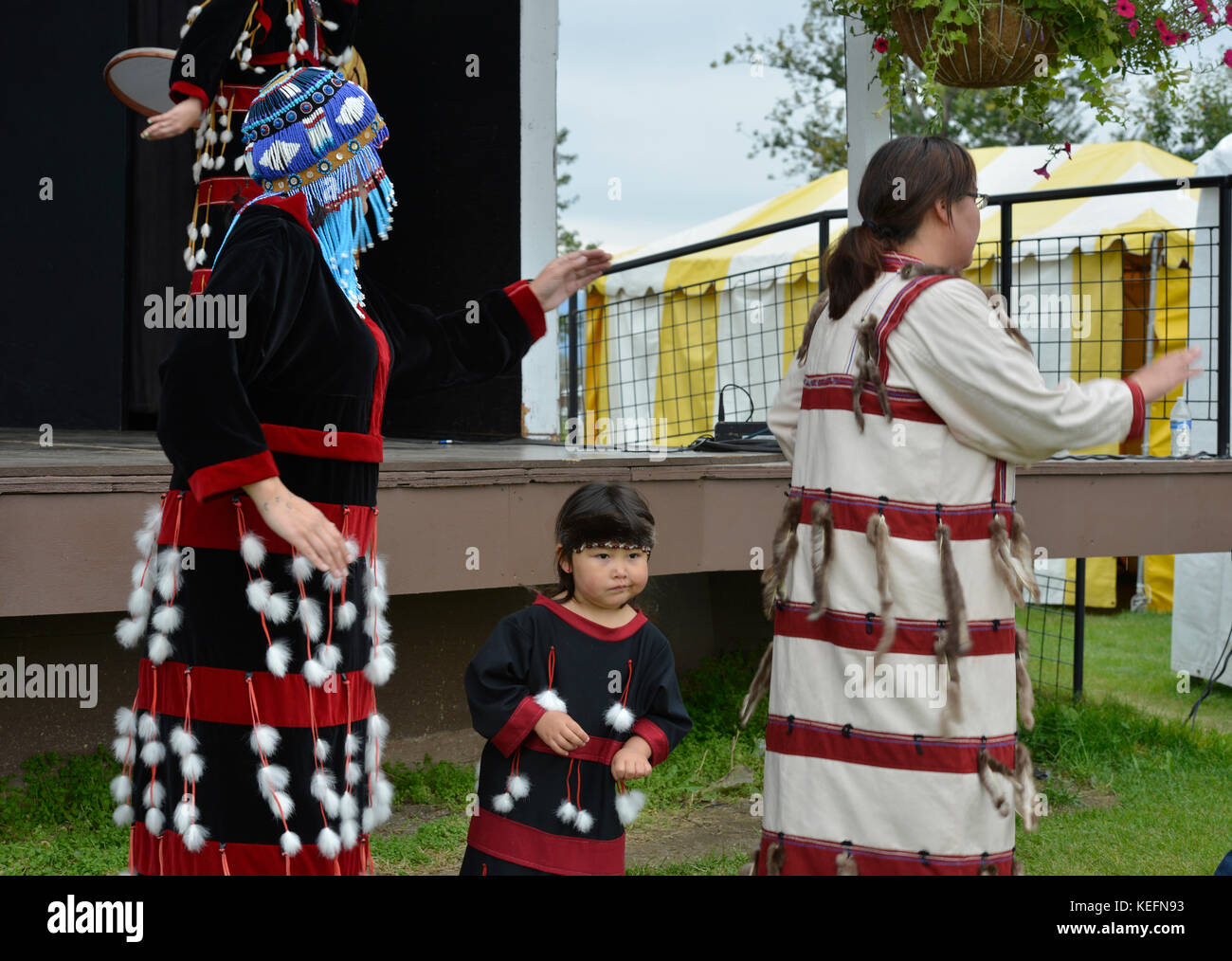 Alaska Native American Dancers, Palmer, Alaska, USA Stock Photo - Alamy