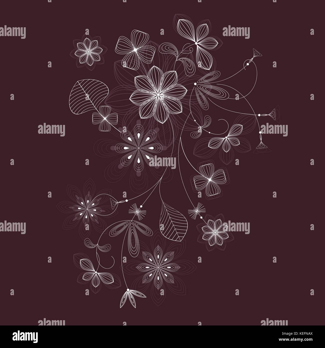 Vintage floral element design Stock Vector Images - Alamy