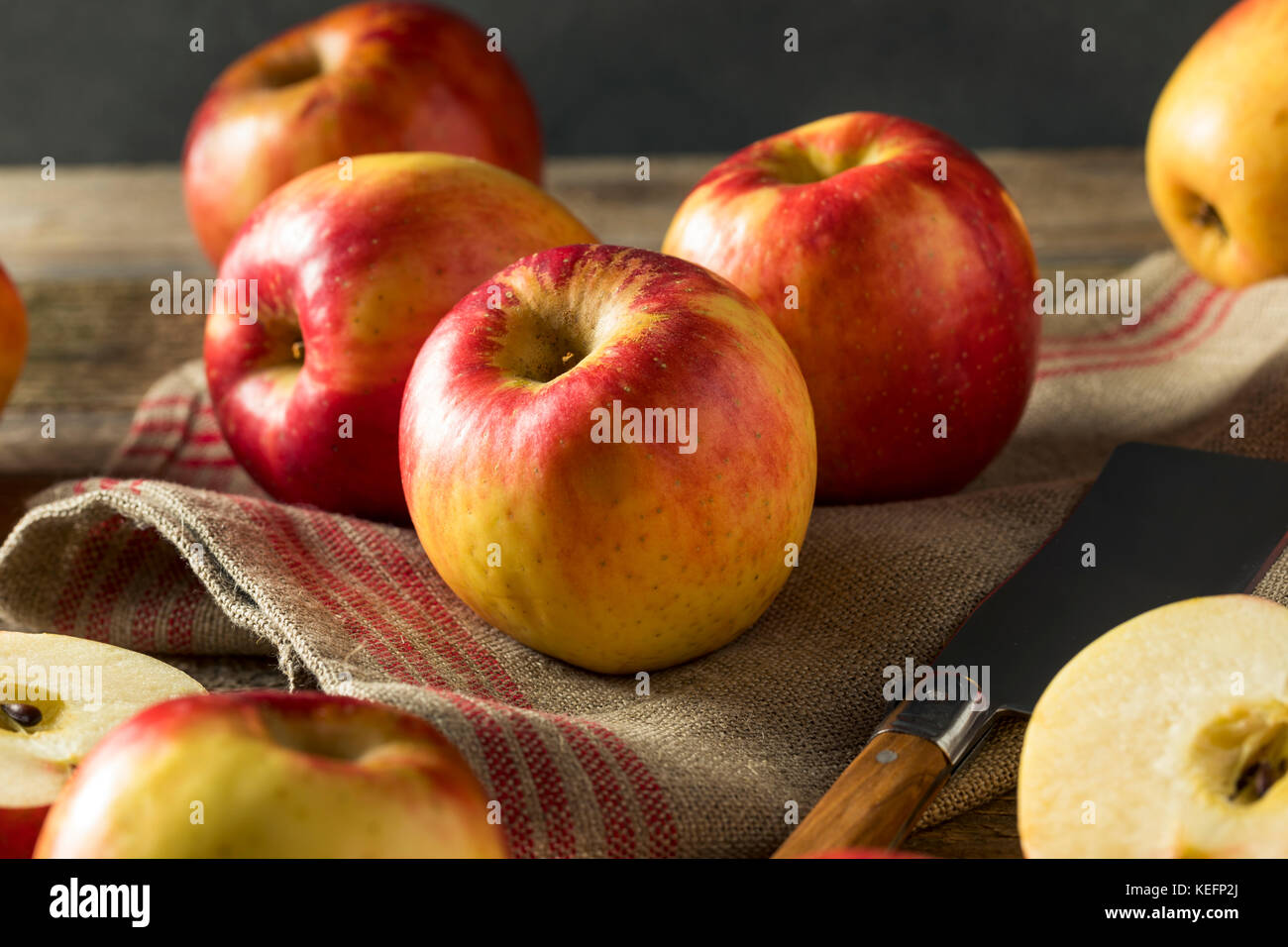 Raw Red Organic Sweet Tango Gala Apples Ready to Eat Stock Photo - Alamy