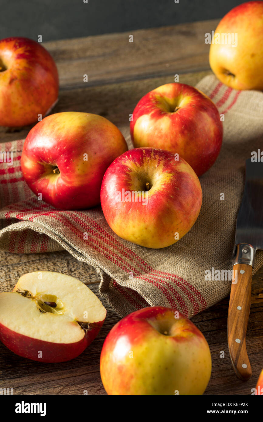 Raw Red Organic Sweet Tango Gala Apples Ready to Eat Stock Photo - Alamy