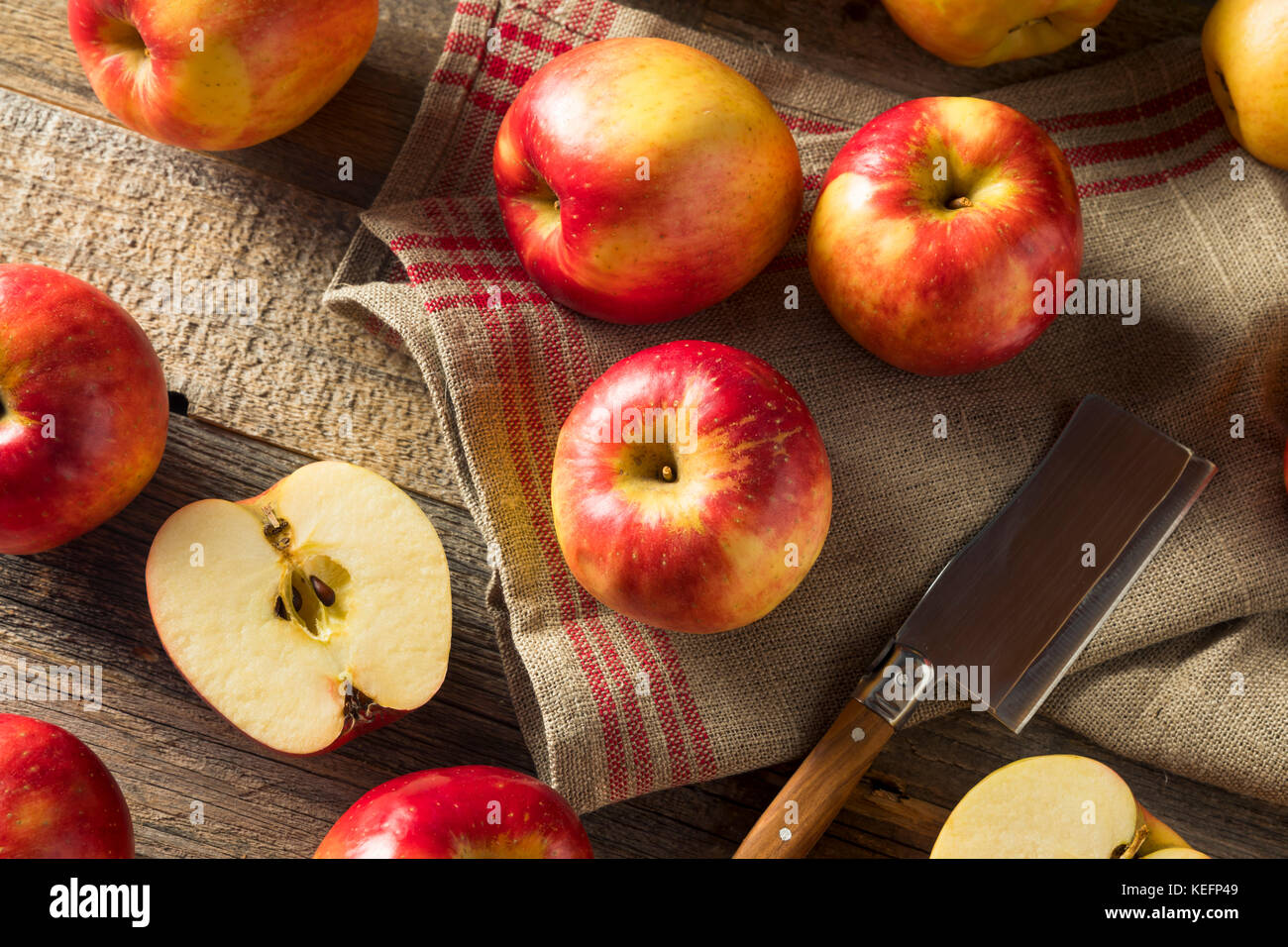 Raw Red Organic Sweet Tango Gala Apples Ready to Eat Stock Photo - Alamy