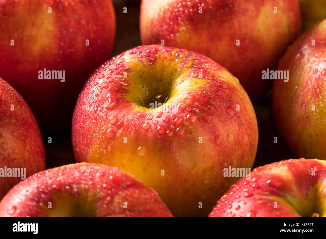 Raw Red Organic Sweet Tango Gala Apples Ready to Eat Stock Photo - Alamy