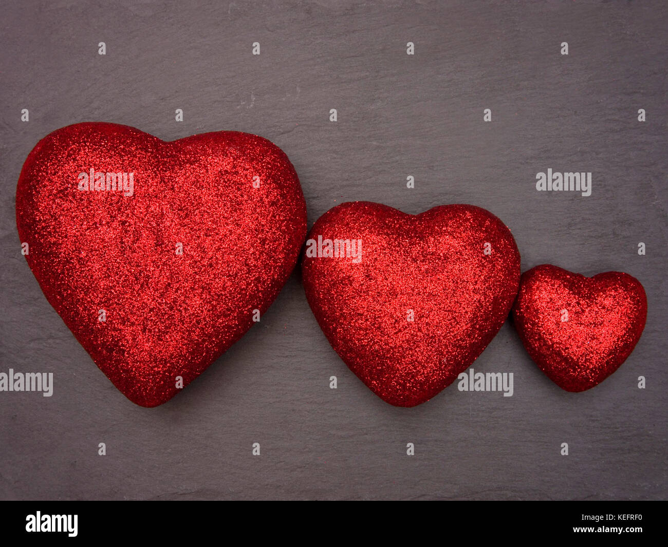 Love Hearts Arranged Like a Family Group - Perfect for a Birth ...