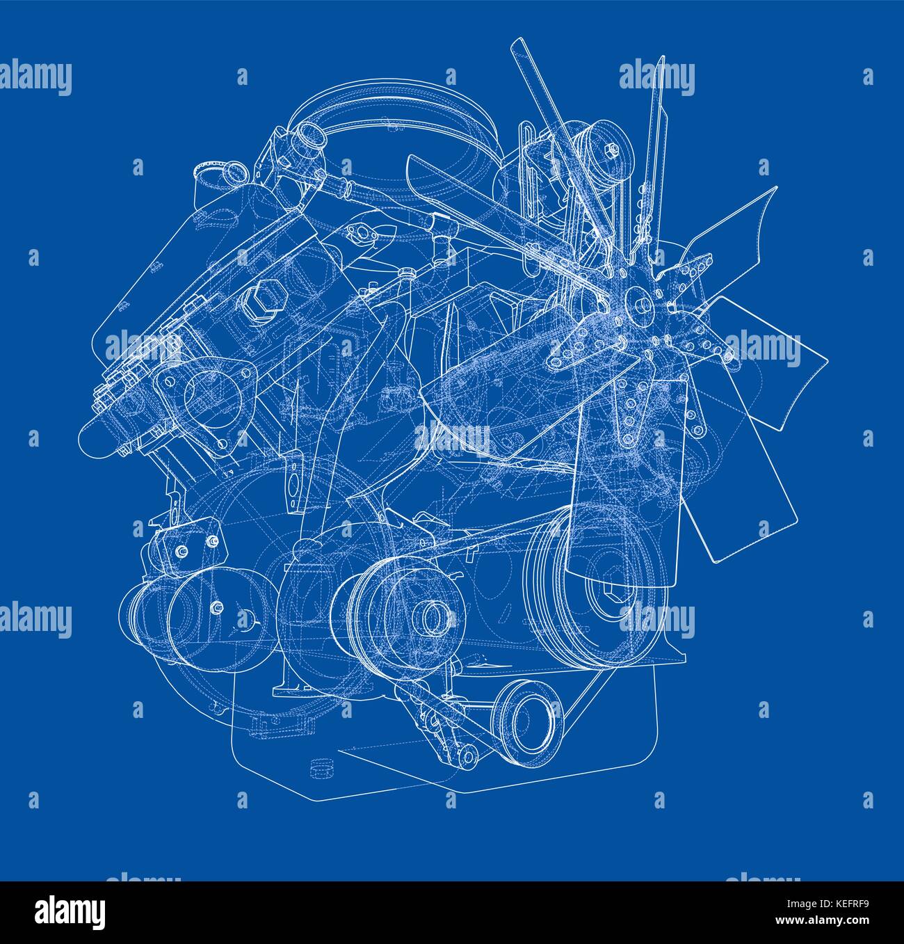 Engine sketch. Vector Stock Vector Image & Art - Alamy