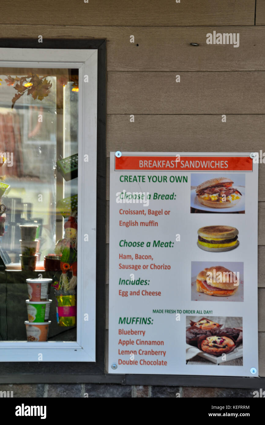 Drive through menu fast food hi-res stock photography and images - Alamy