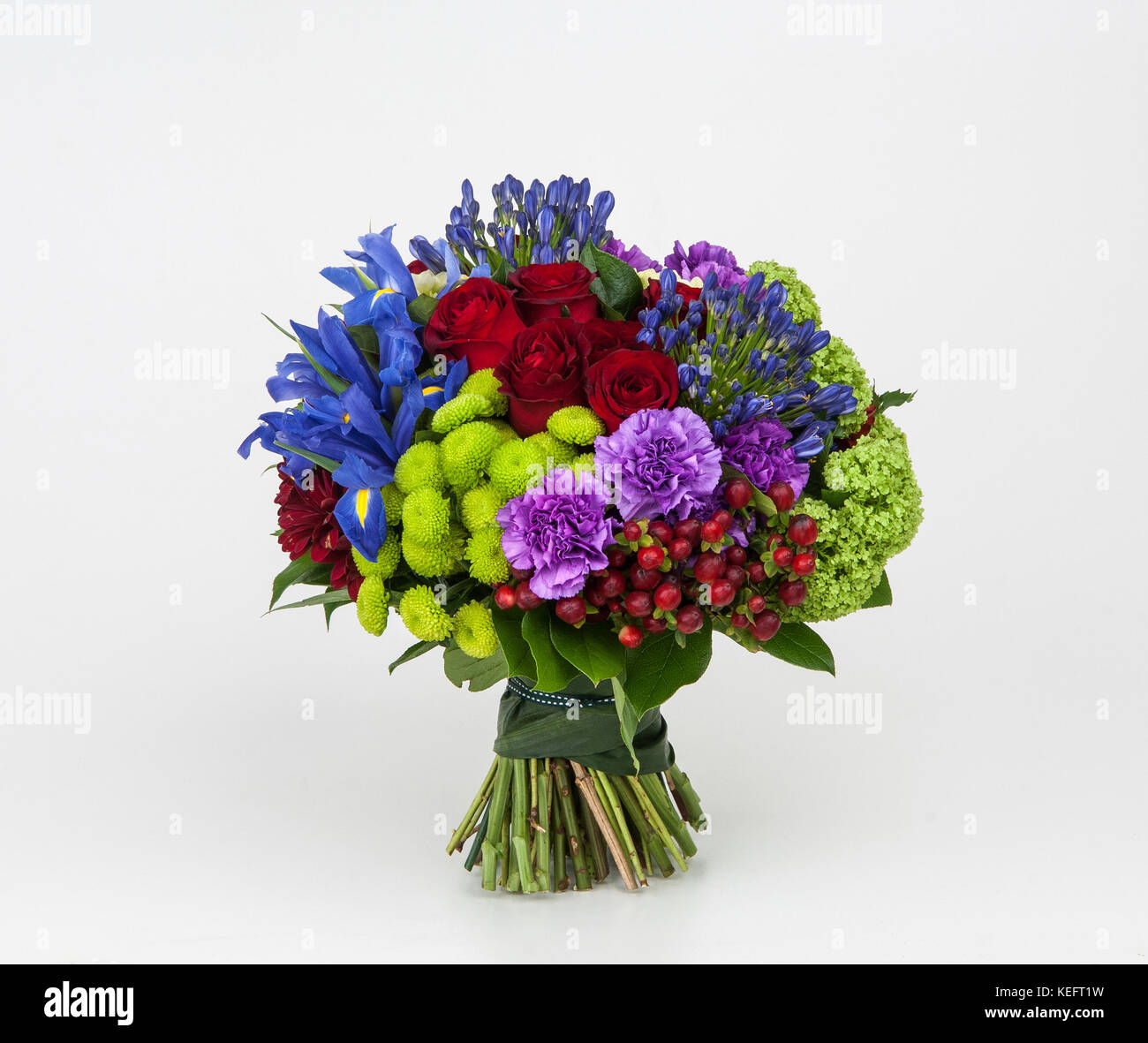 bouquet of spring flowers on white background Stock Photo - Alamy