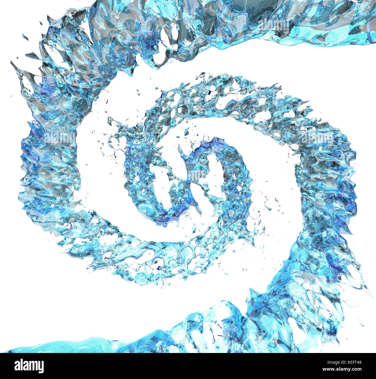 water splashes isolated on white background Stock Photo - Alamy
