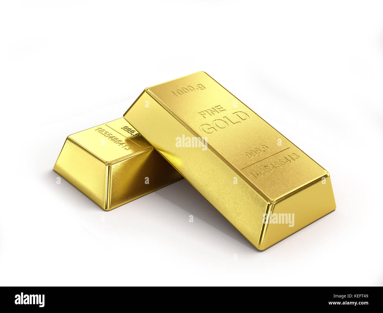 Business financial banking concept: set of gold ingots isolated on ...