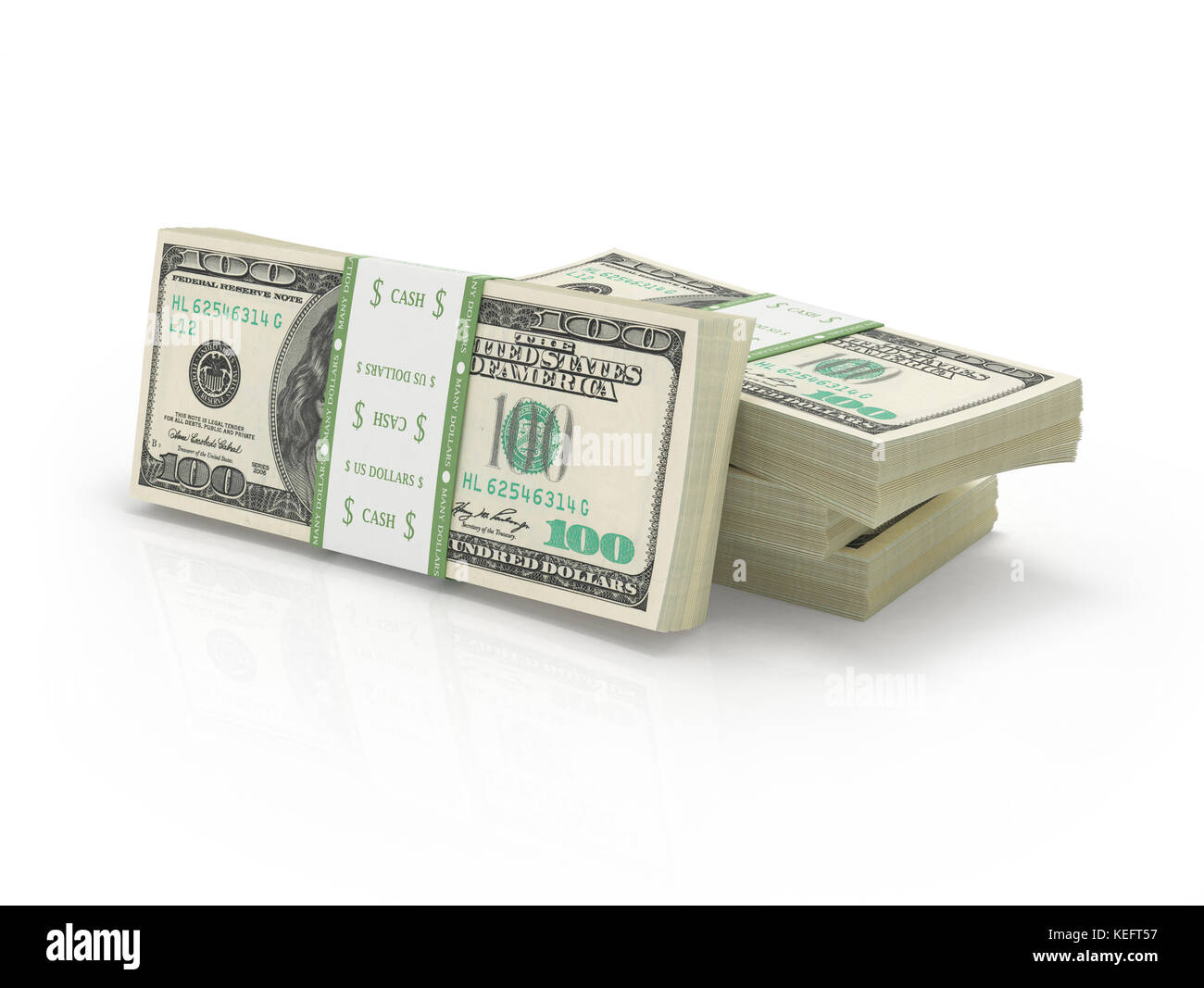 many stacks of hundred paper dollar bills Stock Photo - Alamy