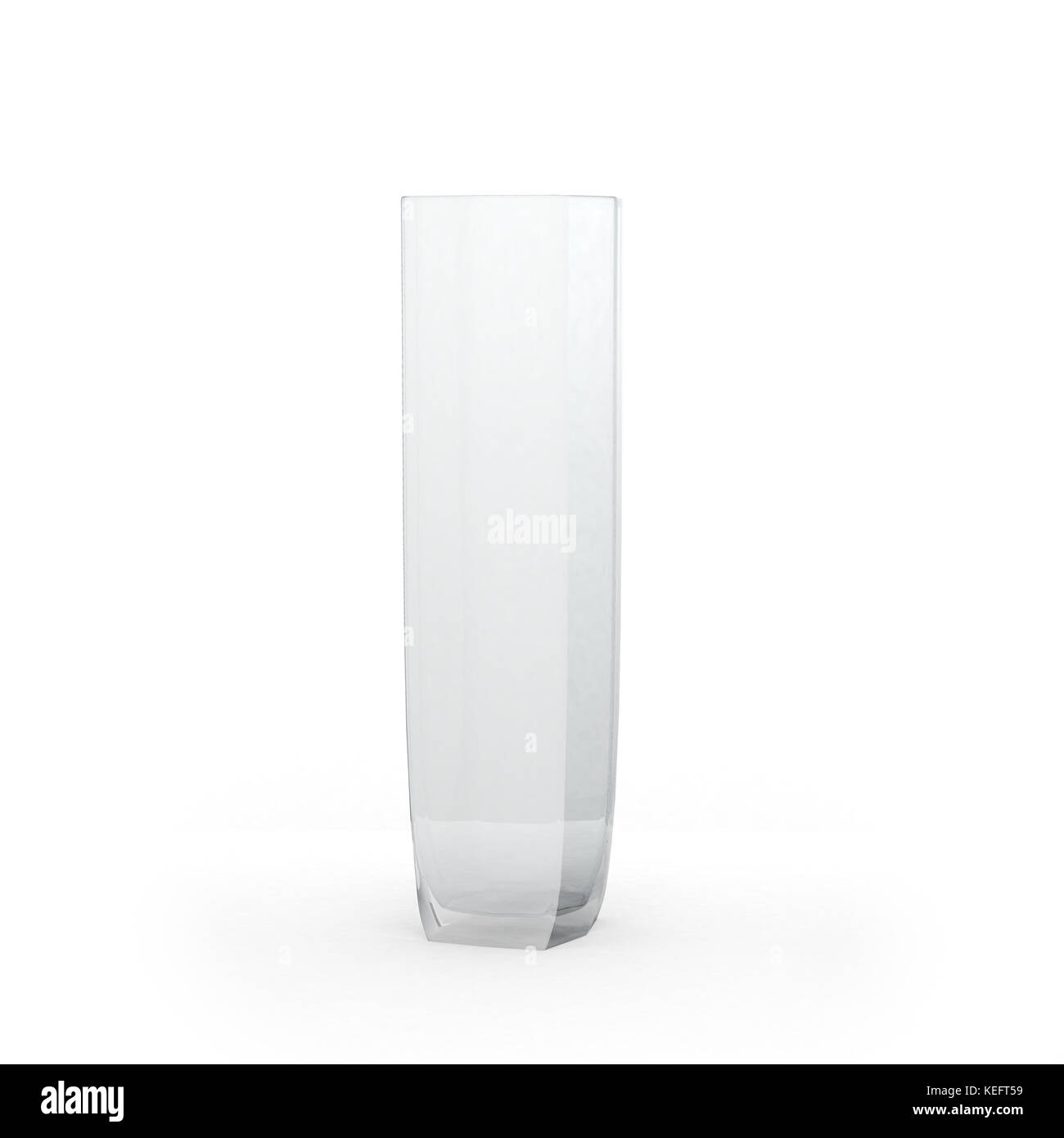 tall empty glass isolated Stock Photo - Alamy