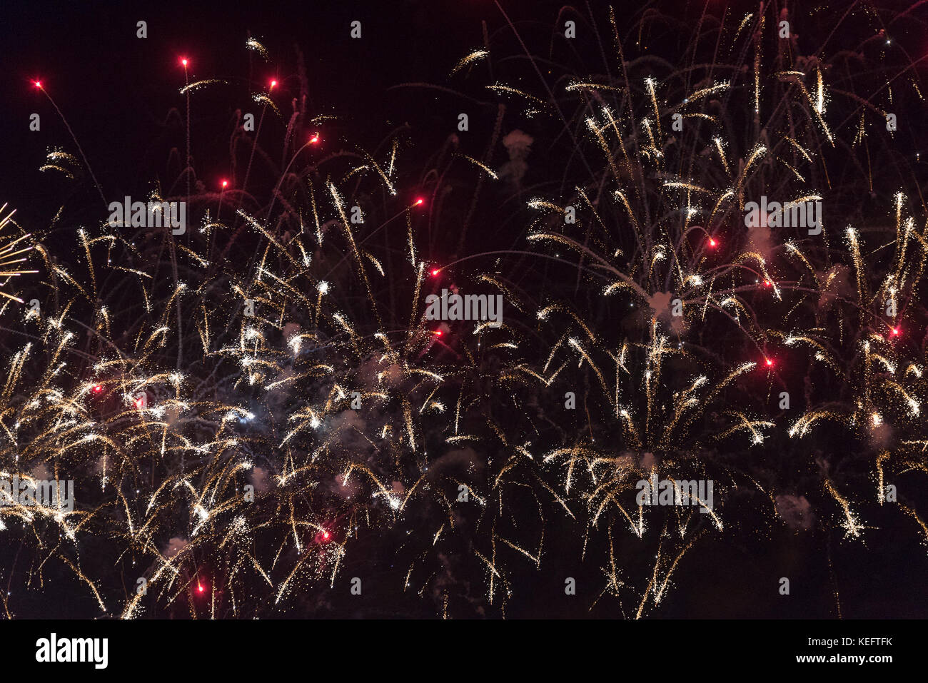 Fireworks in the night sky at the festival Stock Photo - Alamy