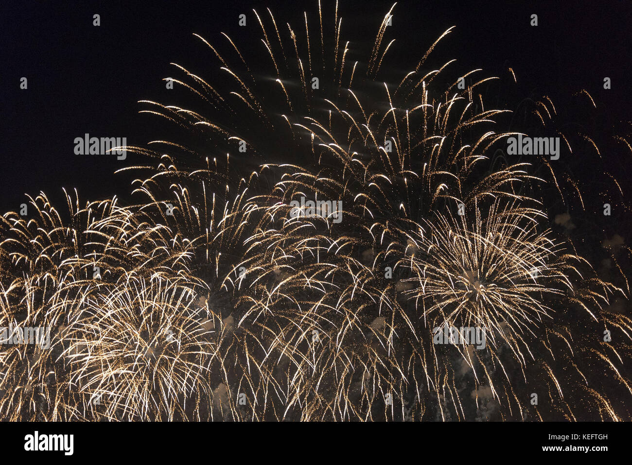Fireworks in the night sky at the festival Stock Photo - Alamy