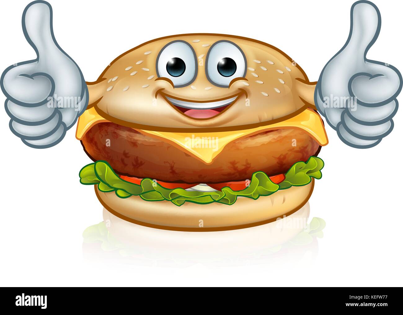 Cute burger fast food Cut Out Stock Images & Pictures - Alamy