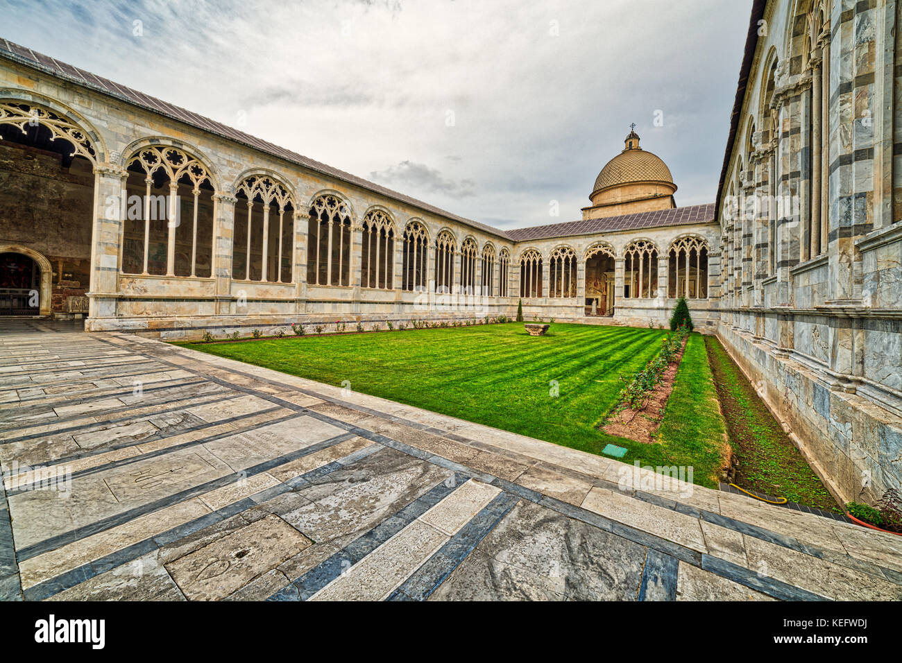walls of public monumental cemetery in Pisa, Italy Stock Photo - Alamy