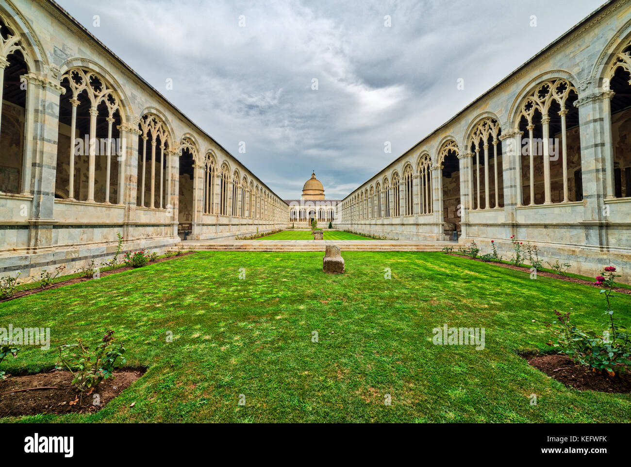 walls of public monumental cemetery in Pisa, Italy Stock Photo - Alamy