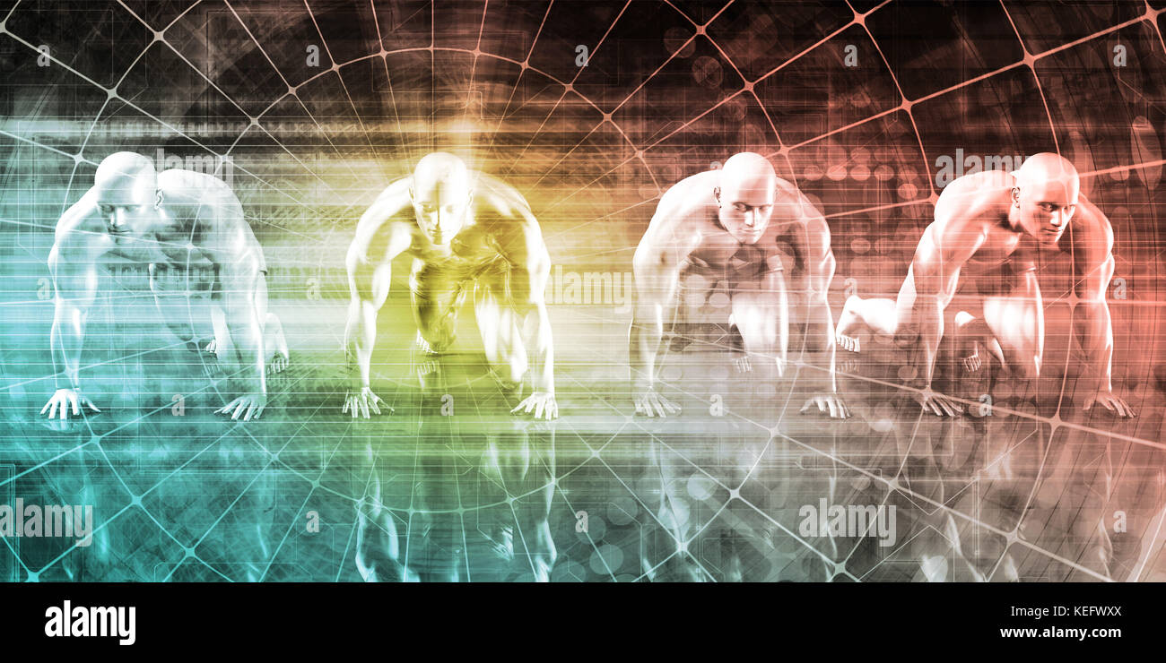 Dynamic Technology and Automated System of the Future Stock Photo - Alamy