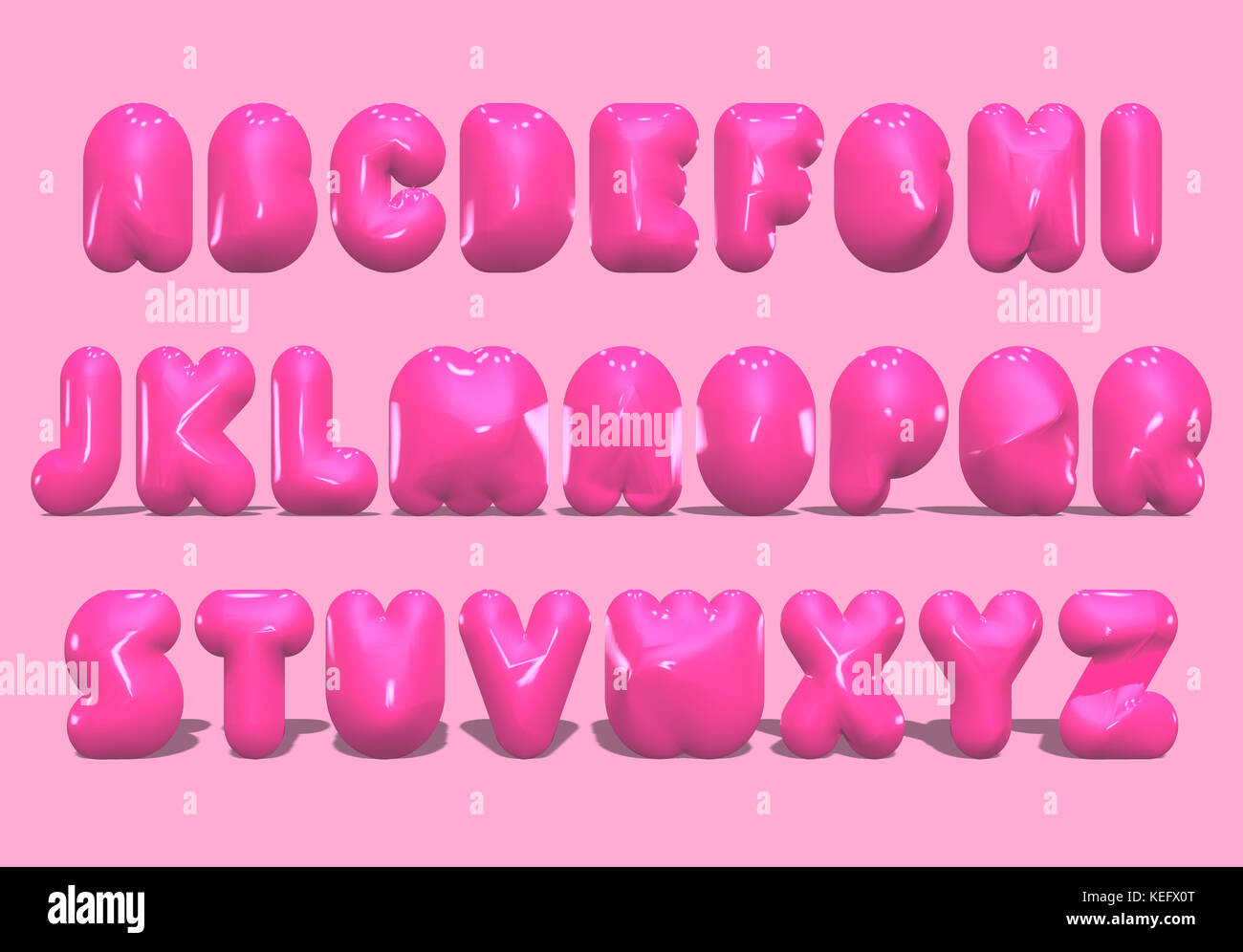 Pink alphabet hi-res stock photography and images - Alamy