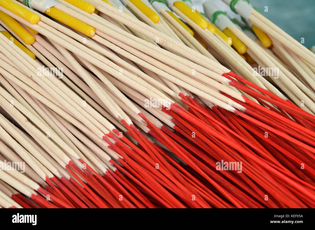 Pattern of joss stick outside of temple in Thailand Stock Photo - Alamy