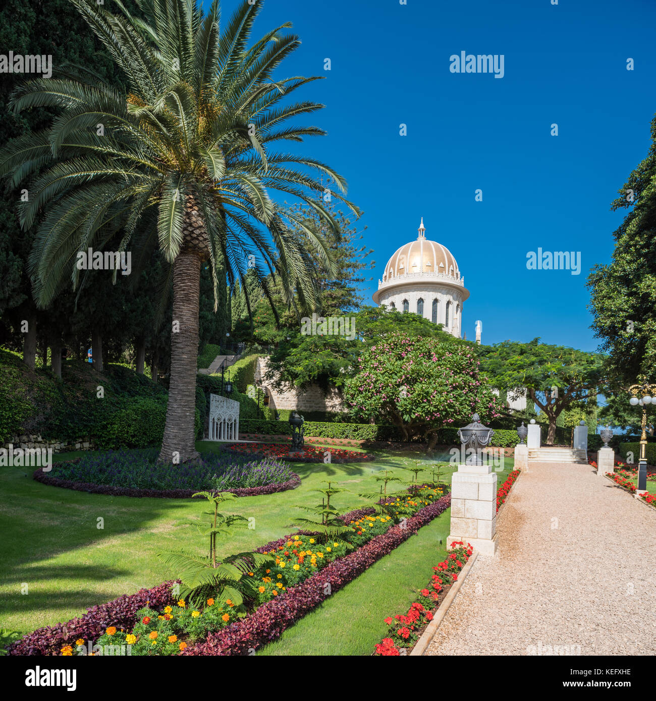 Israel, Haifa - october 8: Bahá'í World Centre - a place of pilgrimage ...