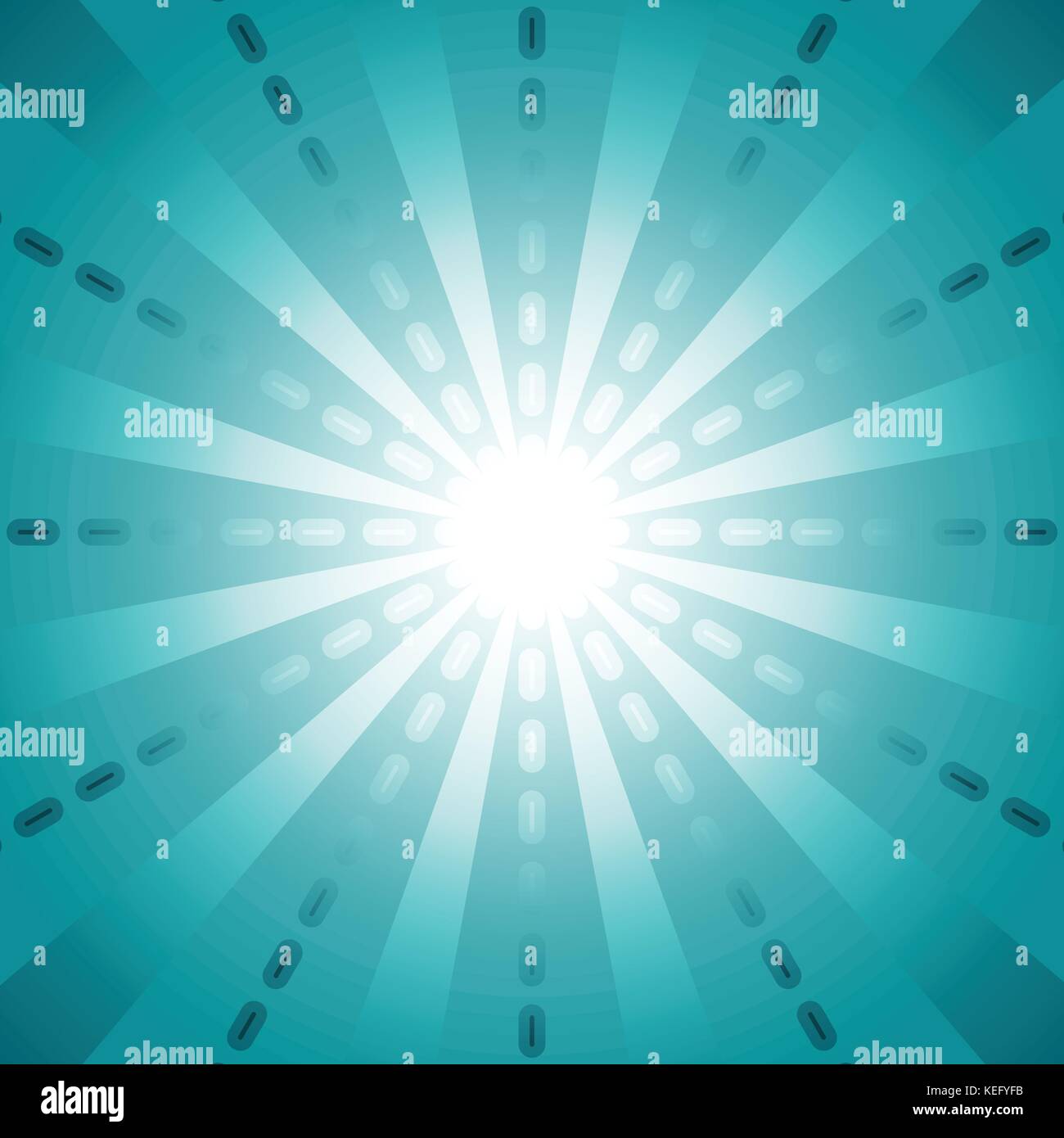 Green dash line with start burst in ther center for abstract background ...