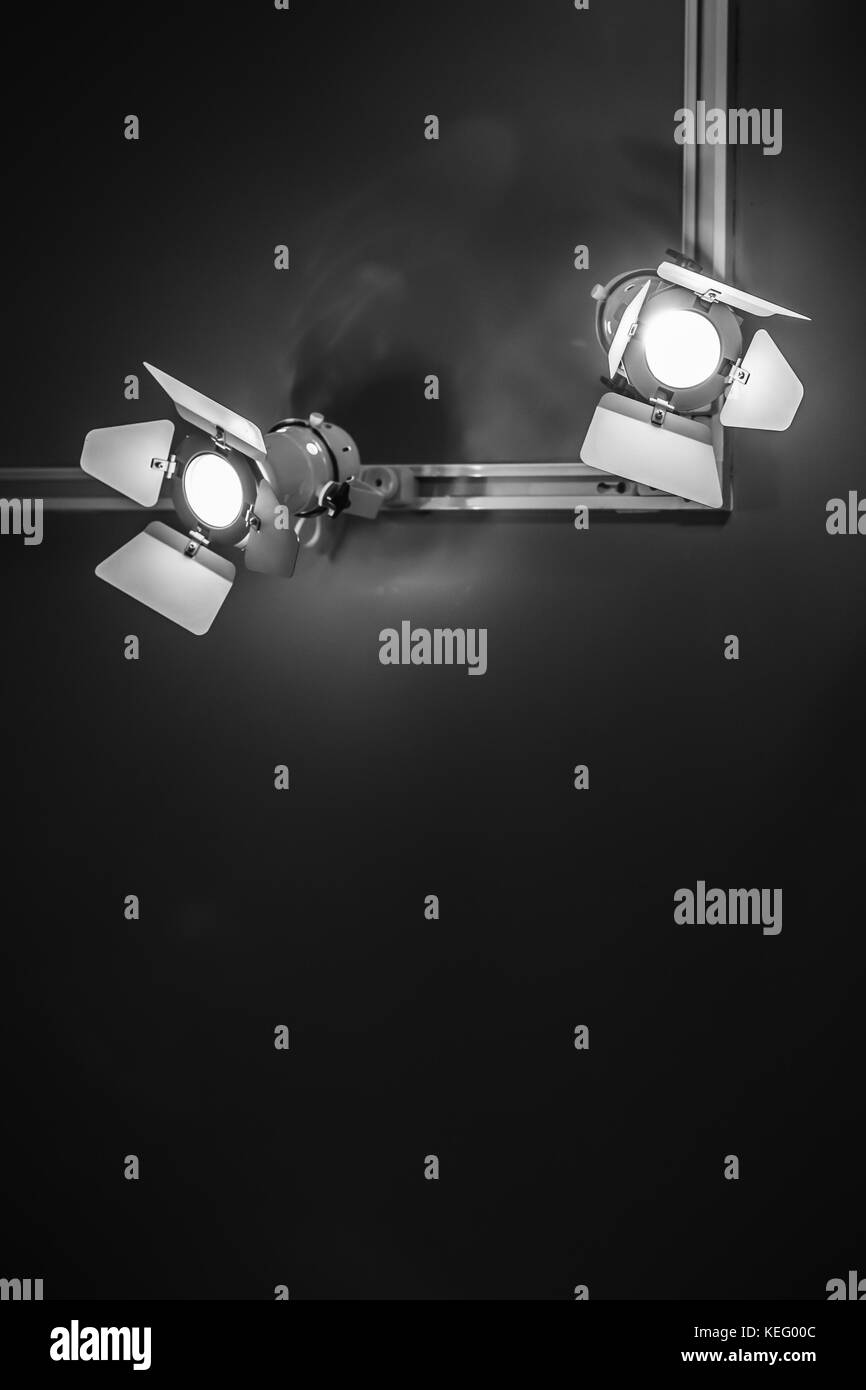 Spot lighting stage Black and White Stock Photos & Images - Alamy