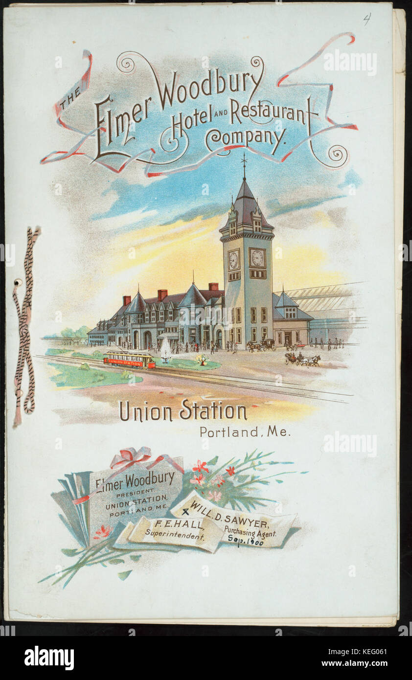 Early 1900s menus hi-res stock photography and images - Alamy
