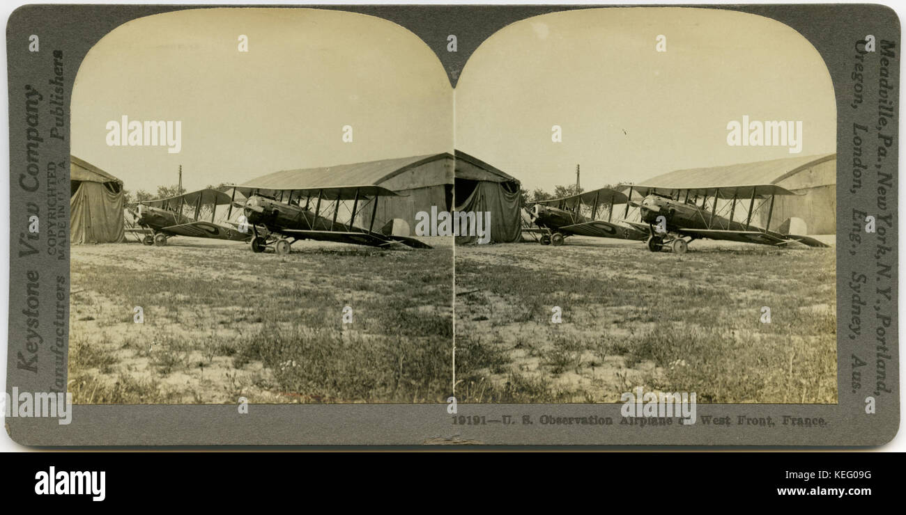 U.S. Observation Airplane on West Front Stock Photo - Alamy